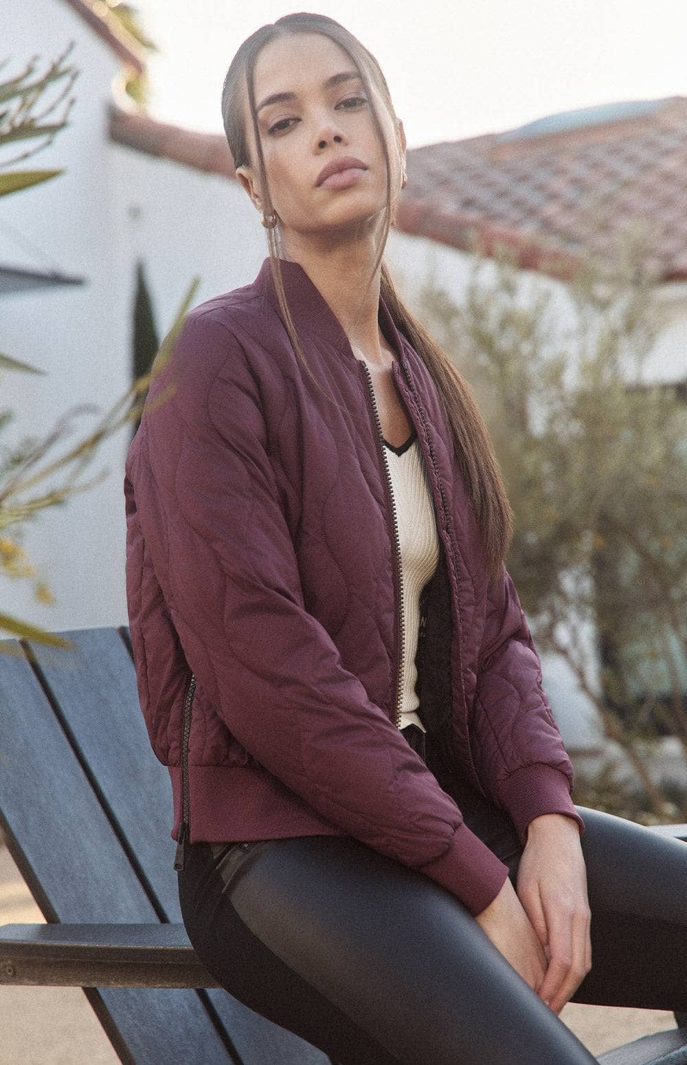 Metro Bomber Jacket, Burgundy | Alp N Rock | Women's Jacket